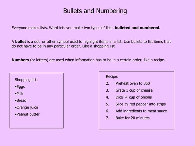 Bullets and Styles | PPT | Desktop Publishing | Computer Software and Applications