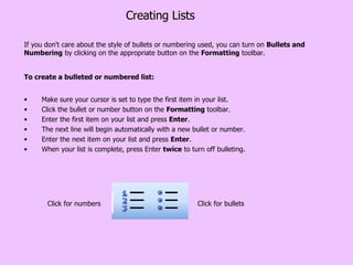 Bullets and Styles | PPT