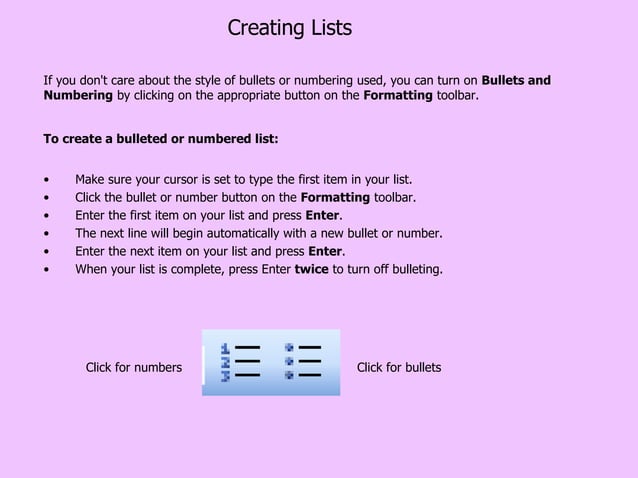 Bullets and Styles | PPT | Desktop Publishing | Computer Software and Applications
