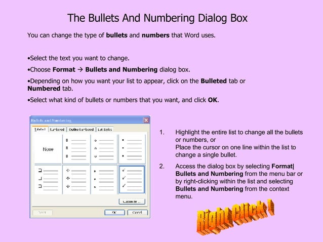 Bullets and Styles | PPT | Desktop Publishing | Computer Software and Applications