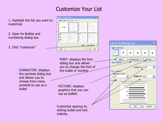 Bullets and Styles | PPT