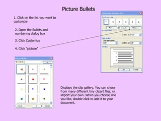 Bullets and Styles | PPT