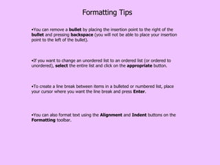 Bullets and Styles | PPT