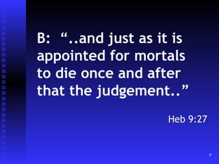 18 Death Judgement Eternity | PPT