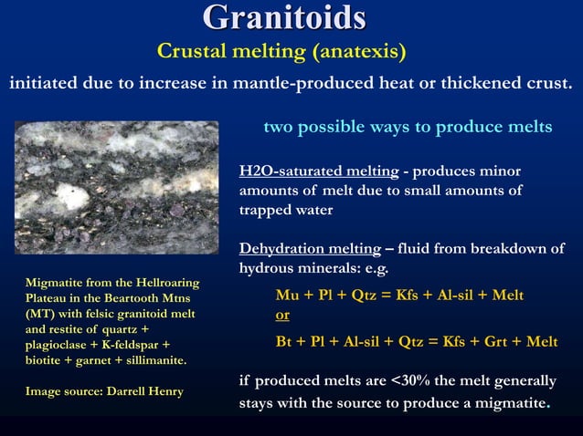 ChatGPT "Granitoids" includes diverse felsic intrusive rocks | PPT