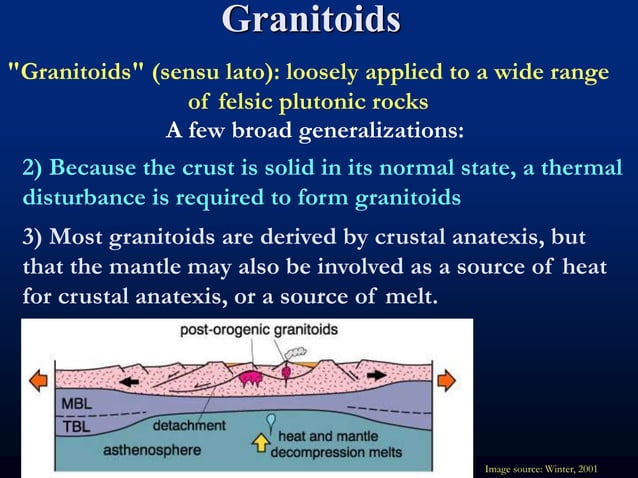 ChatGPT "Granitoids" includes diverse felsic intrusive rocks | PPT
