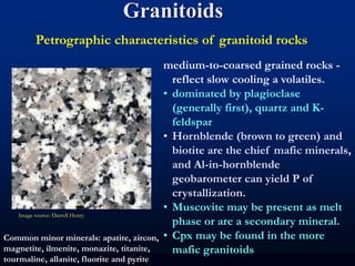 ChatGPT "Granitoids" includes diverse felsic intrusive rocks | PPT