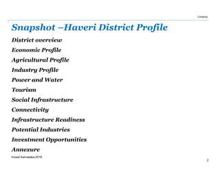 Haveri District profile | PPTX
