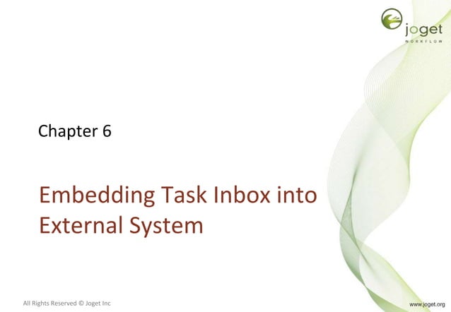 Joget Workflow v6 Training Slides - 18 - Integrating with External System | PPTX