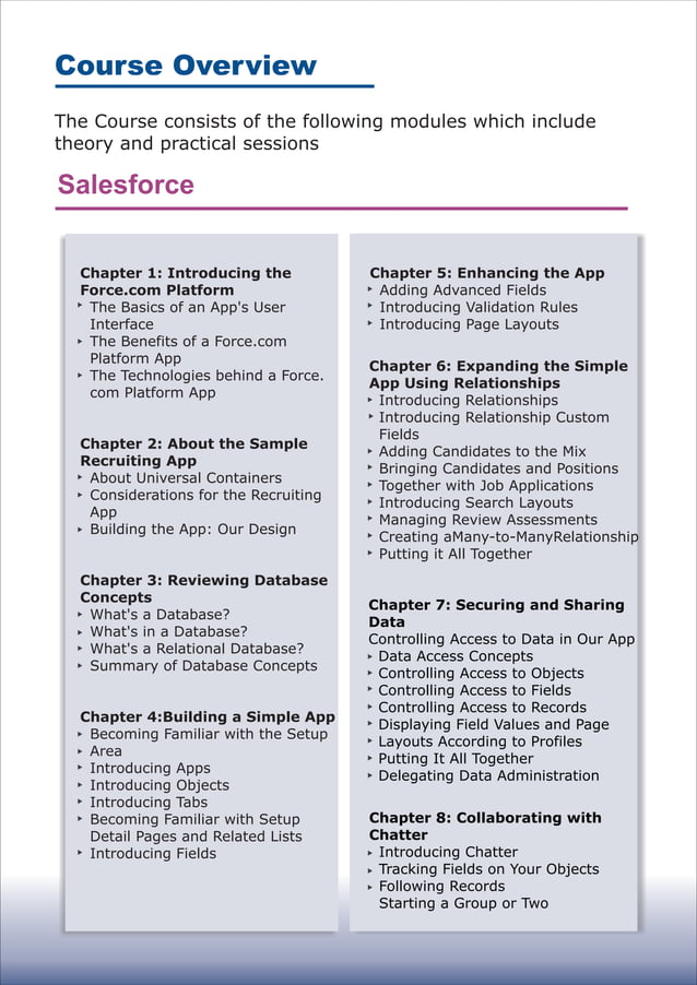Salesforce Training Center in Pune - MindScripts | PDF