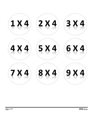 18 kad sifir kelopak bunga + daun - sifir 1-9 | PDF