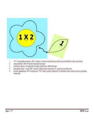 18 kad sifir kelopak bunga + daun - sifir 1-9 | PDF