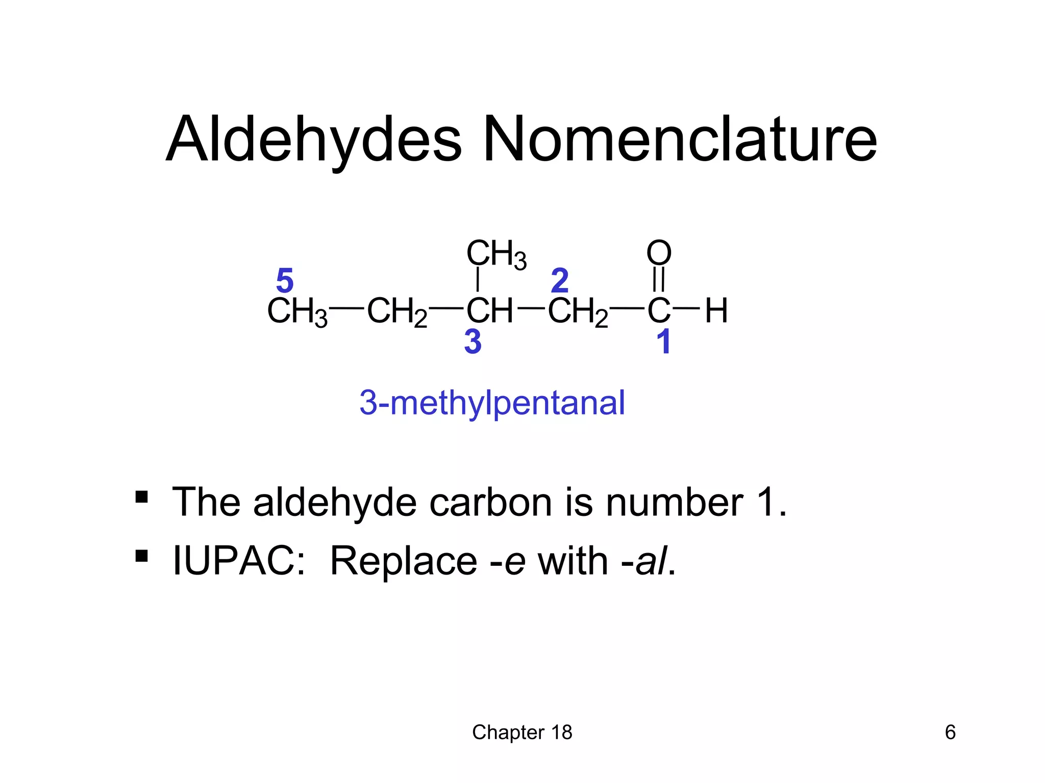18 - Ketones and Aldehydes - Wade 7th | PPT