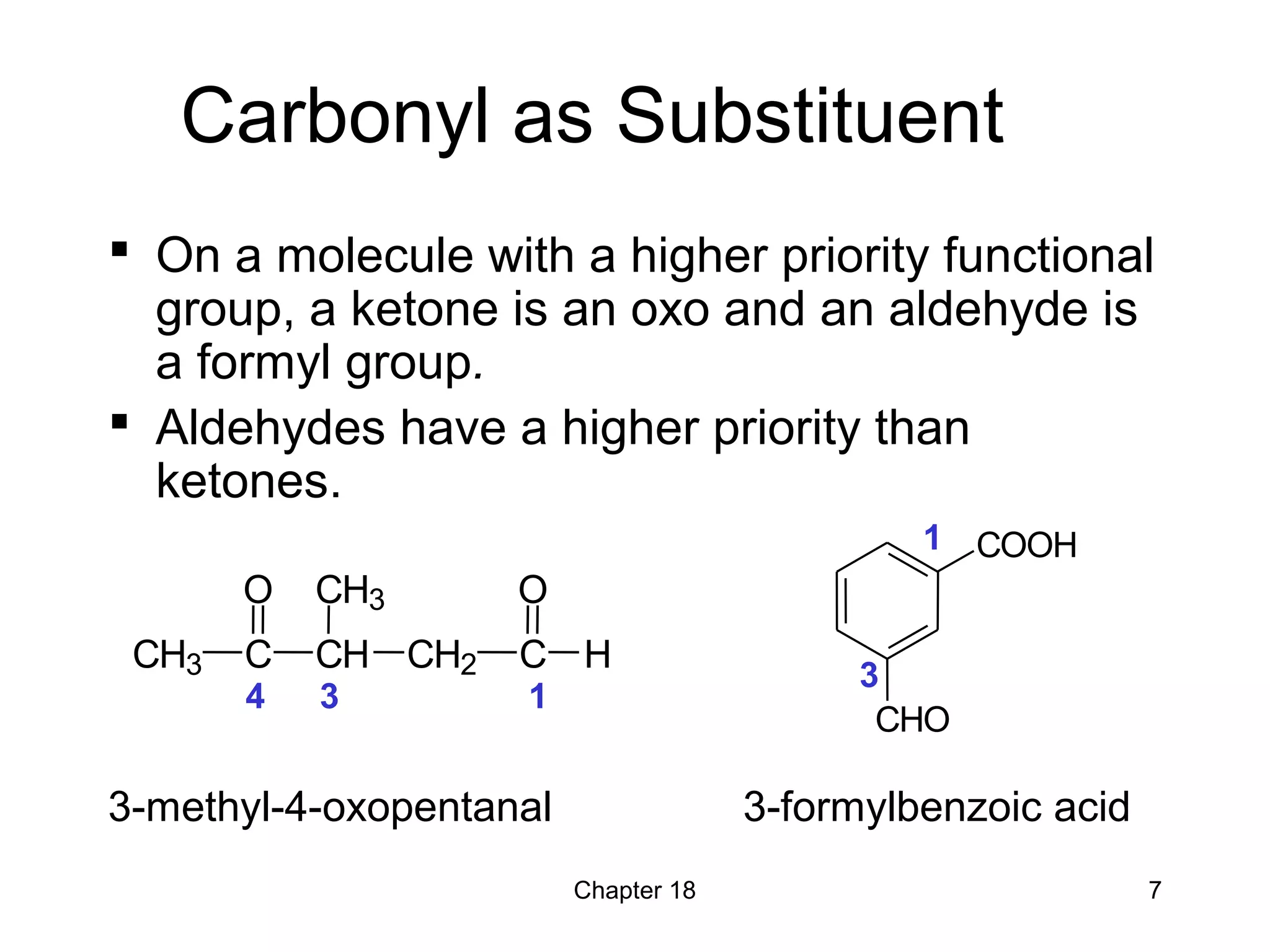 18 - Ketones and Aldehydes - Wade 7th | PPT