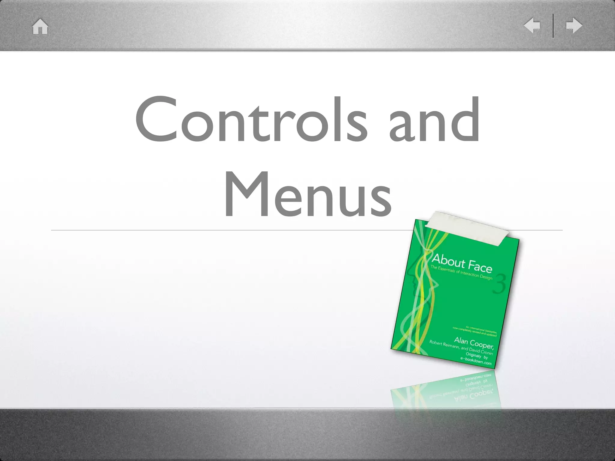 menus controls | PPT