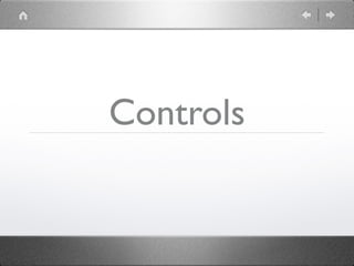 menus controls | PPT