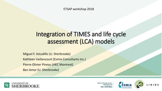 Integrating TIMES and life cycle assessment models | PDF