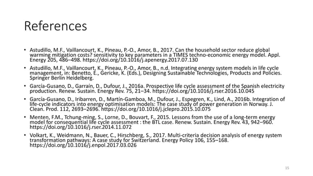 Integrating TIMES and life cycle assessment models | PDF | Environment | Science