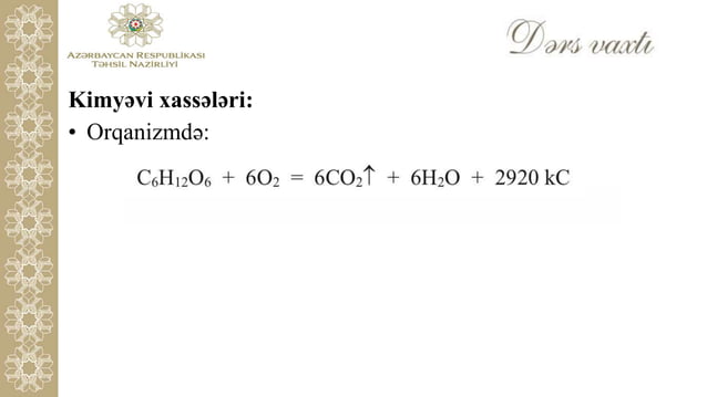 18 monosaxaridler-qlukozanin qurulusu fiziki, kimyevi xasseleri | PPTX