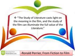 How to connect Literature with Cinema? | PPTX | Genres