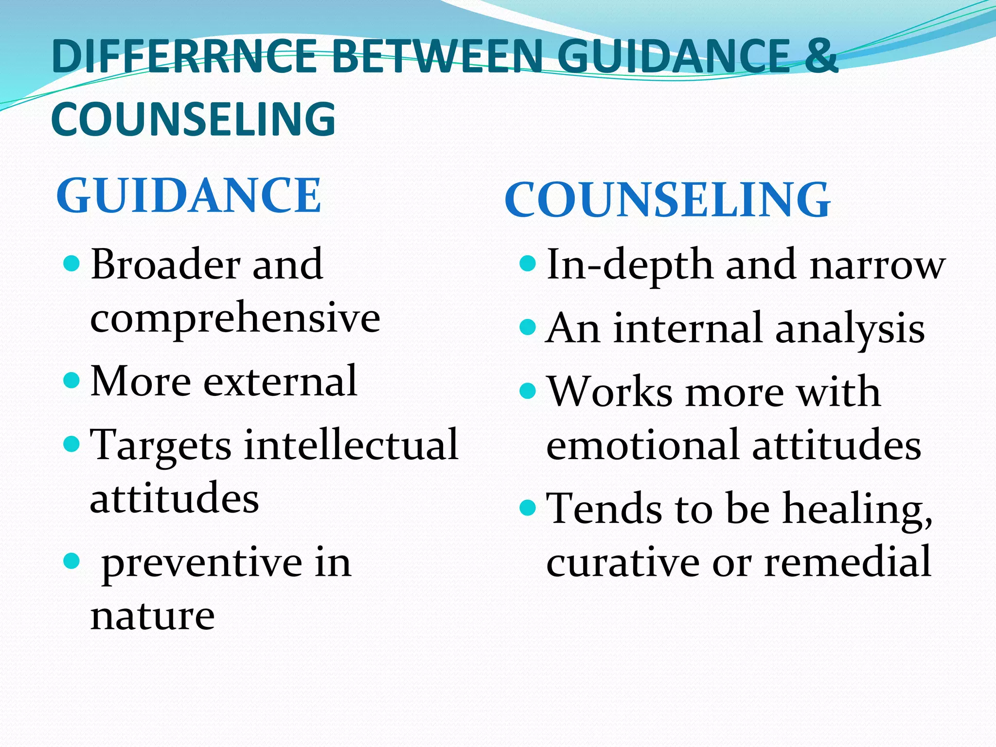 Functions & Scope of Guidance & Counselling | PPTX