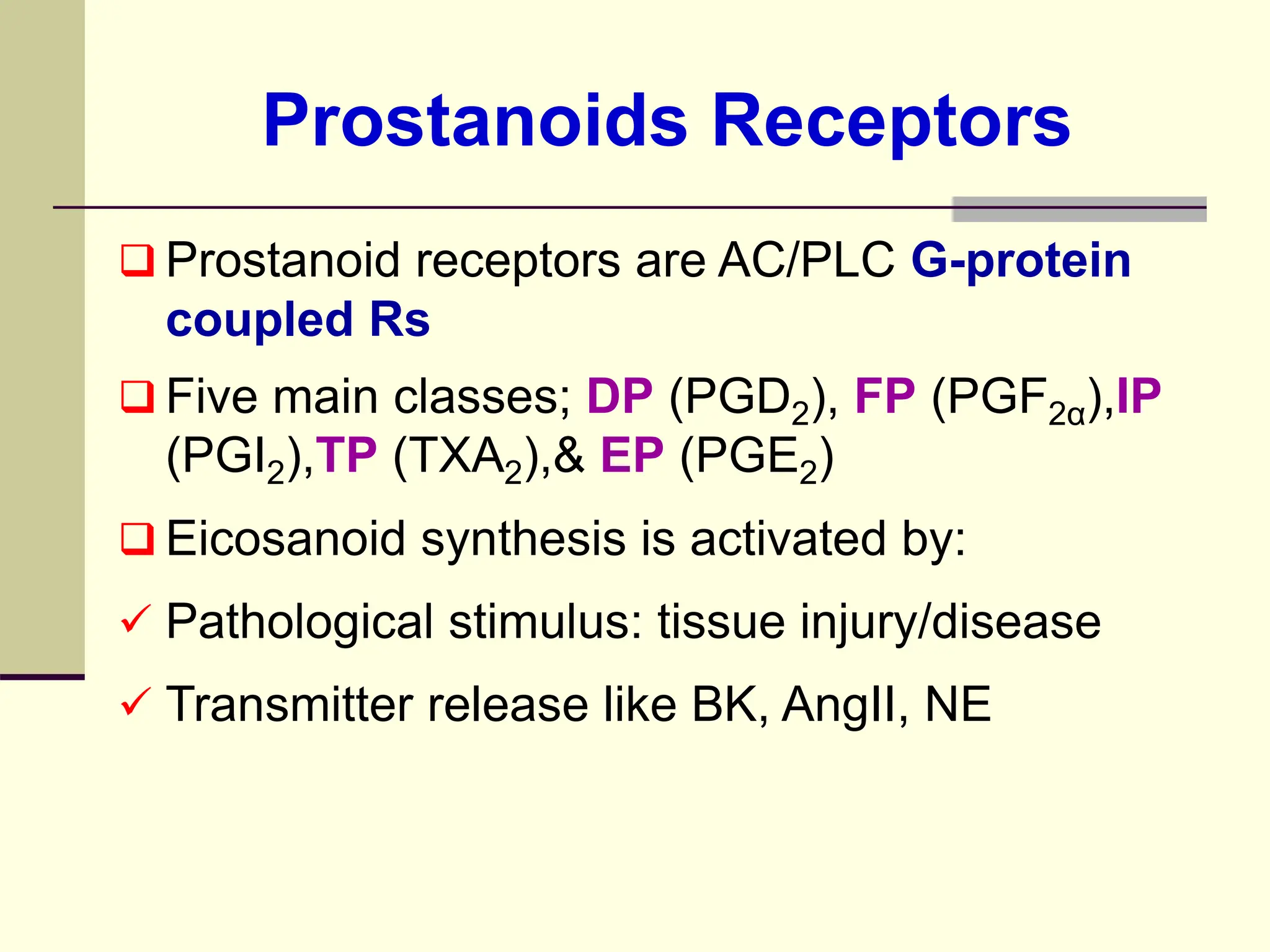 Prostaglandins by dr. s.k.p - their classification | PPT
