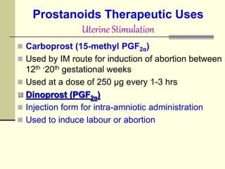 Prostaglandins by dr. s.k.p - their classification | PPT