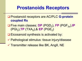 Prostaglandins by dr. s.k.p - their classification | PPT