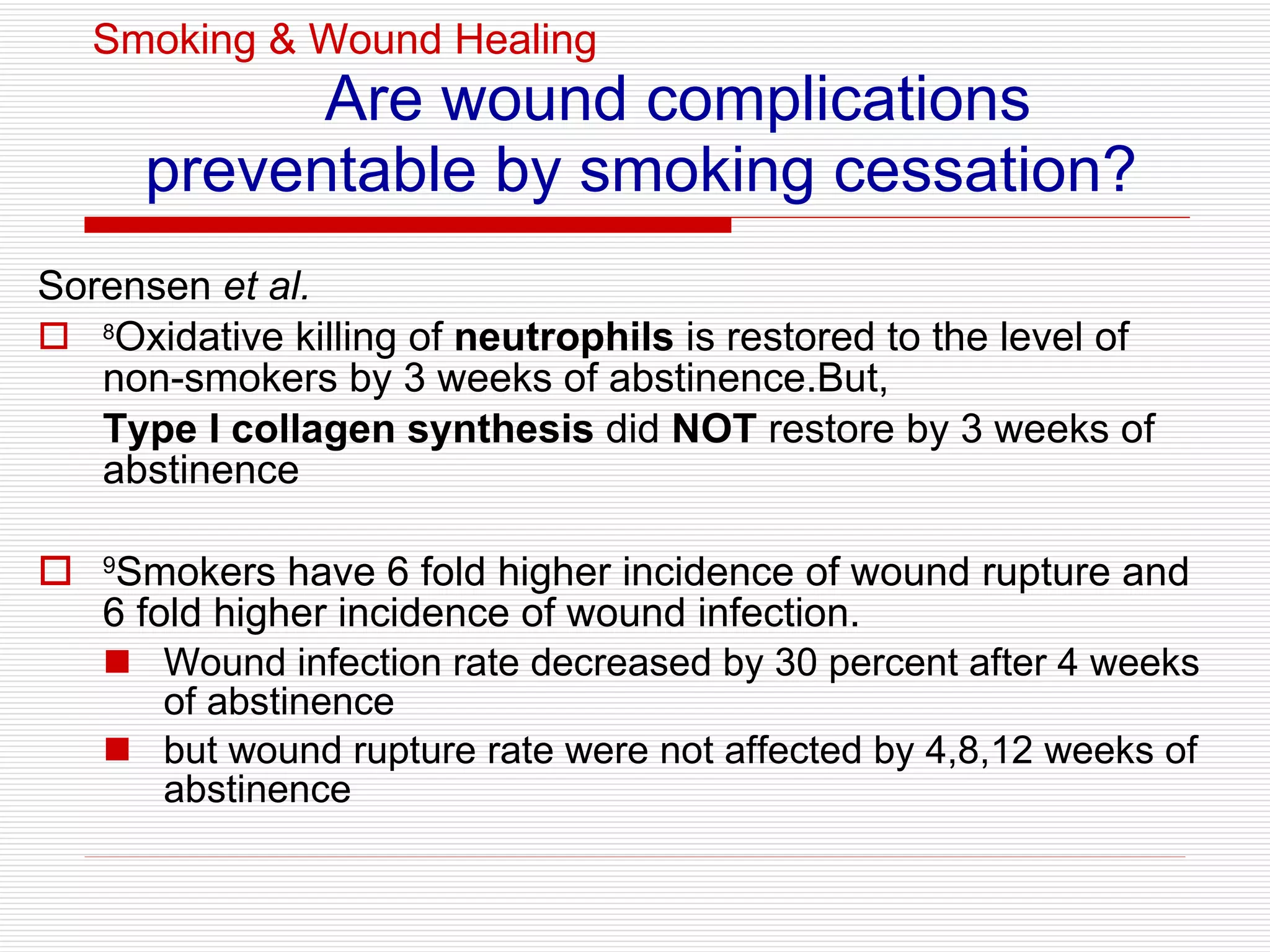 18. Smoking And Wound Healing | PPT