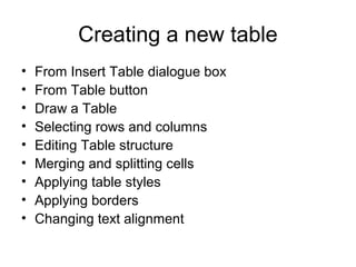 18 working with tables and charts | PPT | Computing | Technology ...