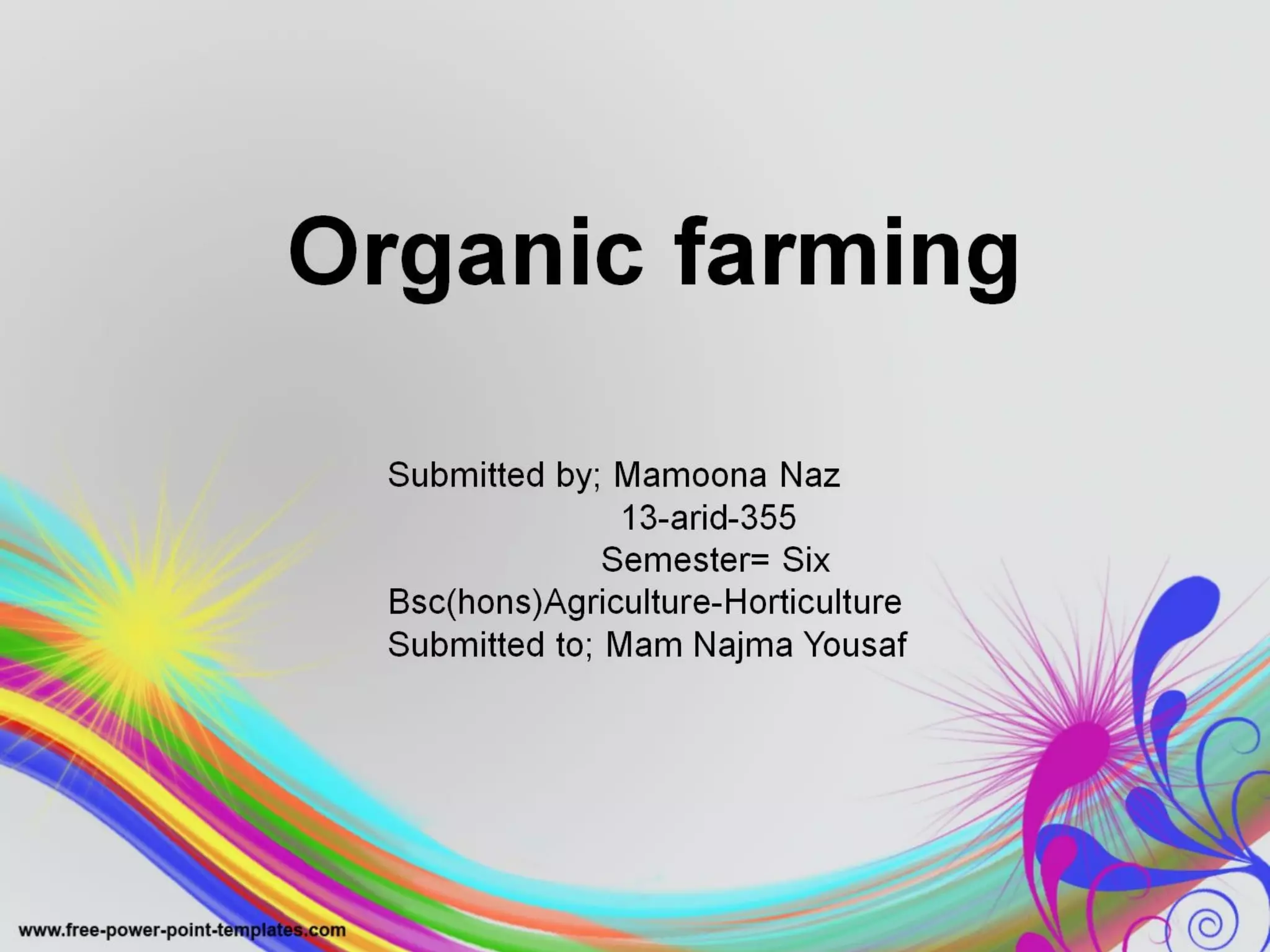 organic farming | PPT