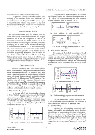 A Sensitive Wavelet-Based Algorithm for Fault Detection in Power Distribution Networks | PDF ...