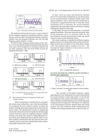 A Sensitive Wavelet-Based Algorithm for Fault Detection in Power Distribution Networks | PDF ...