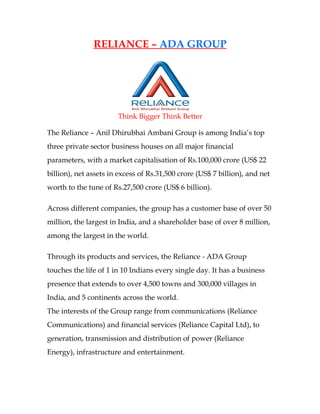 18005421 hr-reliance | DOC | Human Resources | Business