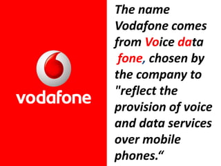Vodafone Company Presentation | PPTX