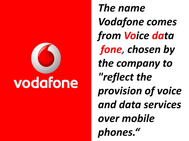 Vodafone Company Presentation | PPTX | Telecommunications Industry | Industries