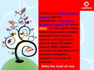 Vodafone Company Presentation | PPTX