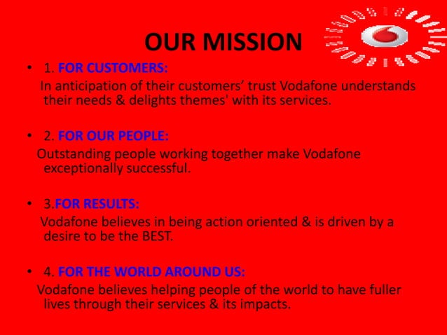 Vodafone Company Presentation | PPTX | Telecommunications Industry | Industries