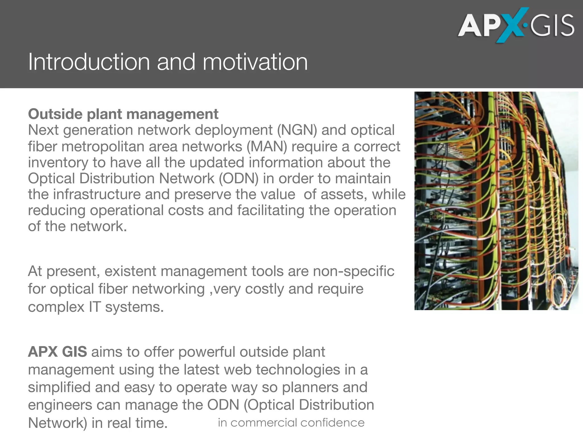 APX GIS optical distribution network inventory platform | PPT