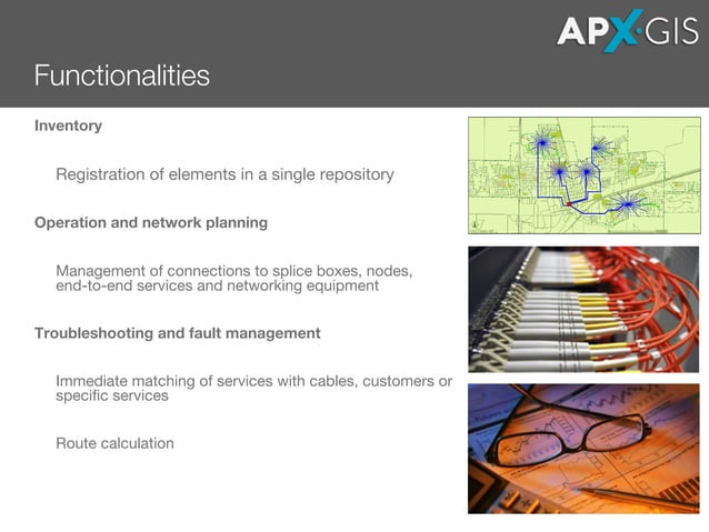 APX GIS optical distribution network inventory platform | PPT