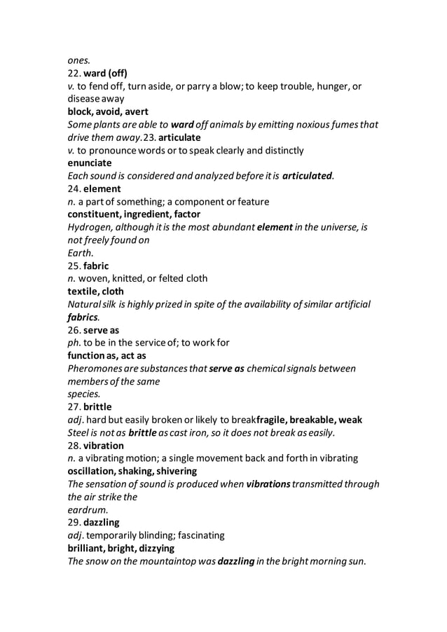 1800 toefl essential vocabulary | DOCX