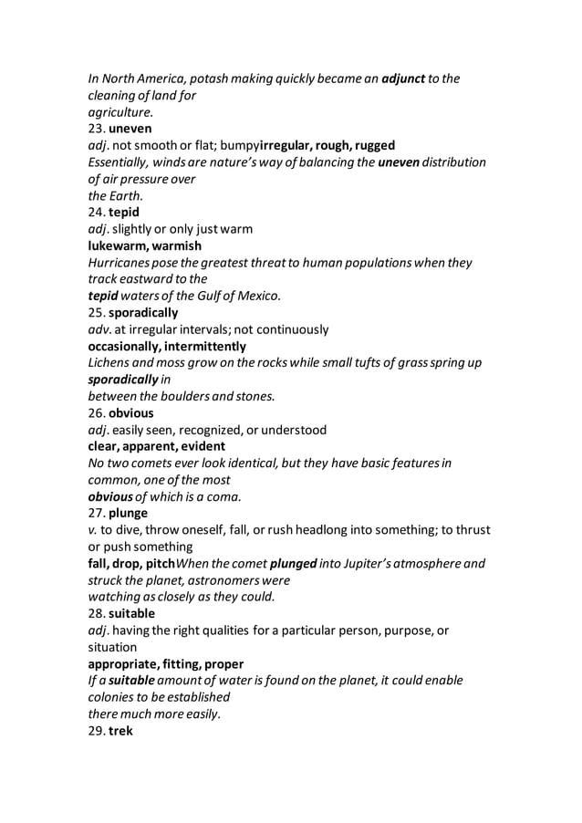 1800 toefl essential vocabulary | DOCX