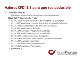 Gastos Deducibles 2018 para personas físicas | PPTX