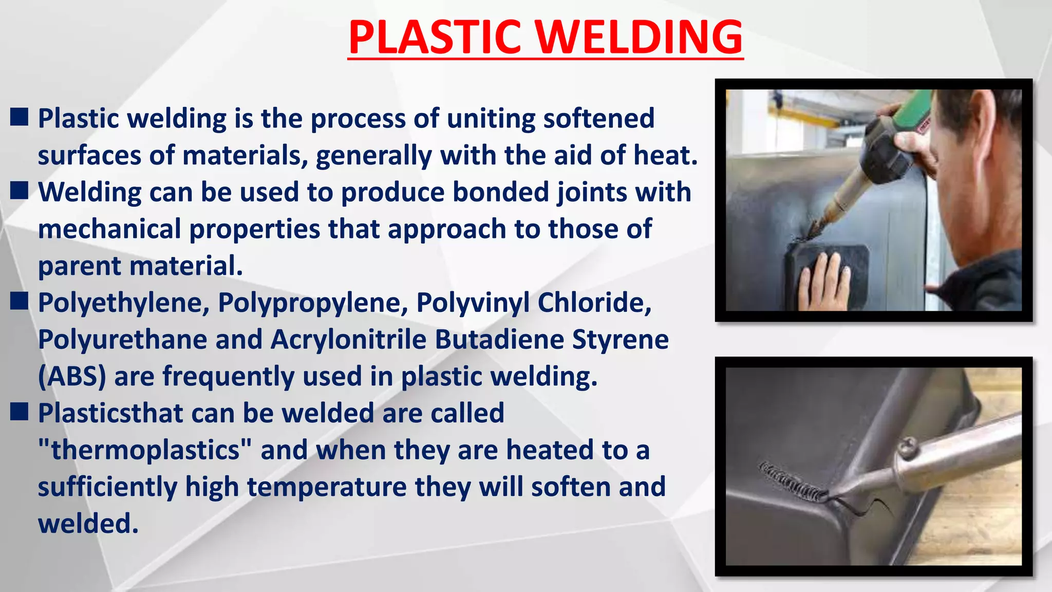 Welding of plastic | PPTX