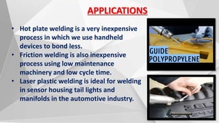 Welding of plastic | PPTX