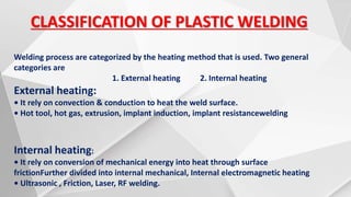 Welding of plastic | PPTX