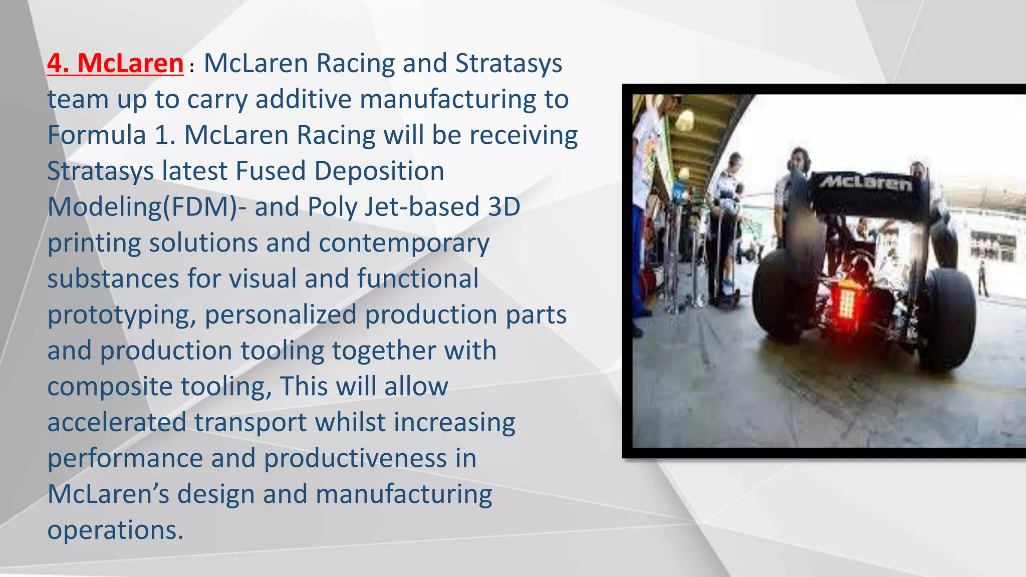 Additive manufacturing in the automotive industry | PPTX
