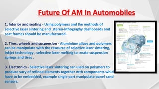 Additive manufacturing in the automotive industry | PPTX