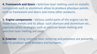 Additive manufacturing in the automotive industry | PPTX