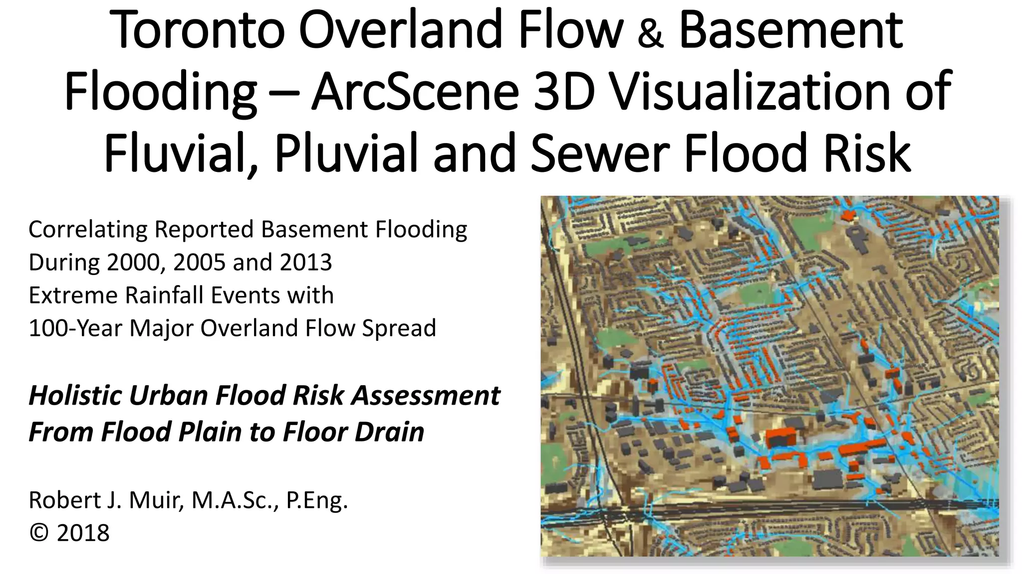 Toronto Overland Flow & Basement Flooding – ArcScene 3D Visualization ...